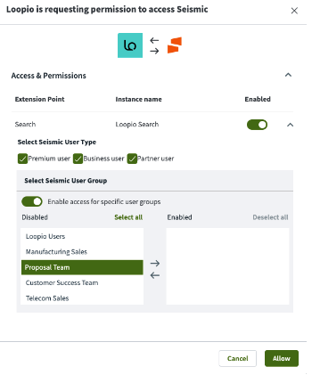 How Do I Install The Loopio App in Seismic For My Team? – Loopio Help Center