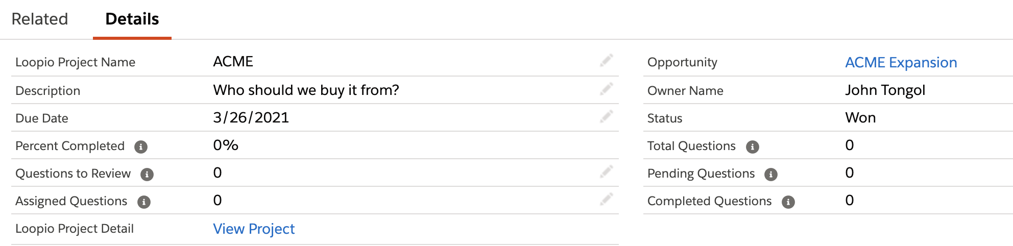 What Fields Can I Add To The Salesforce Integration Loopio Help Center 6434