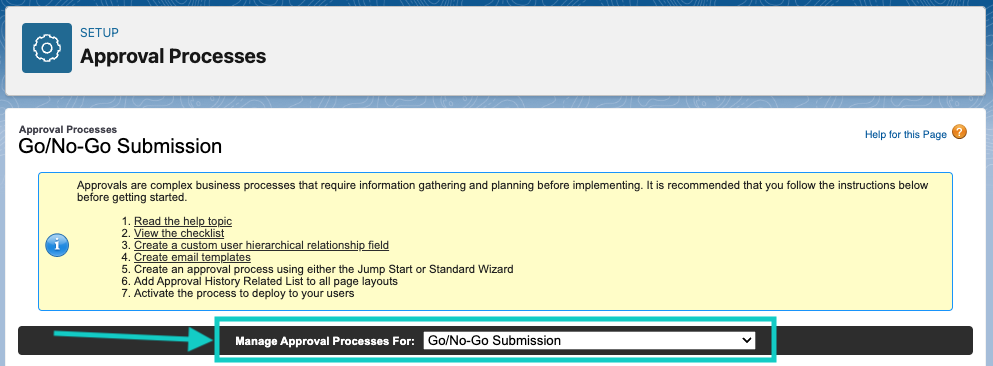 Configuring an Approval Process for the Loopio Go/No-Go App for Salesforce – Loopio Help Center