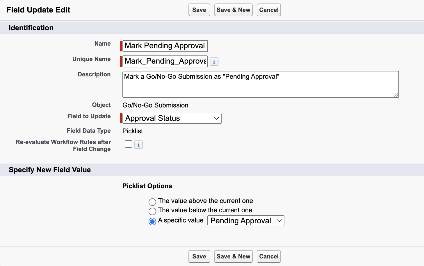 Configuring An Approval Process For The Loopio Gono Go App For Salesforce Loopio Help Center