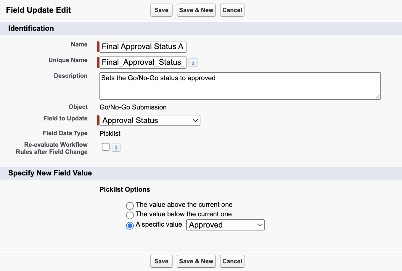 Configuring An Approval Process For The Loopio Gono Go App For Salesforce Loopio Help Center