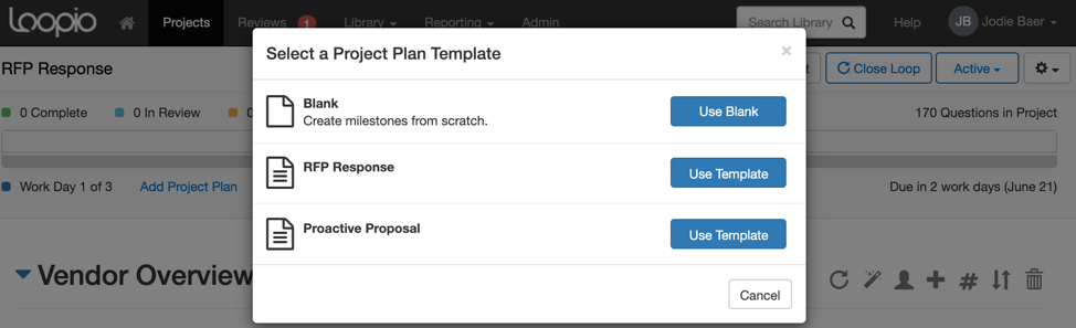 Using Project Plans to Monitor A Project’s Timeline – Loopio Help Center