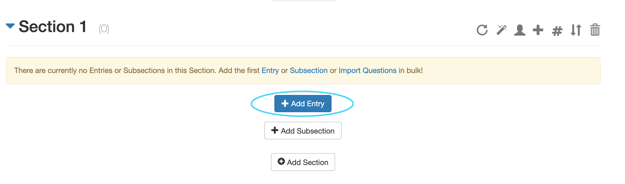 How Do I Create And Organize Project Sections Subsections And Entries