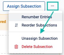 Can I Assign and Unassign Entries by Section, Subsection or in Bulk? – Loopio Help Center
