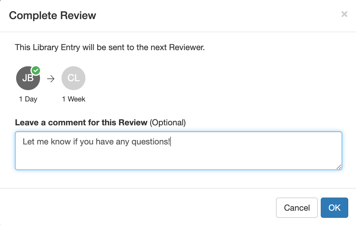 How Do I Complete a Library Review? – Loopio Help Center