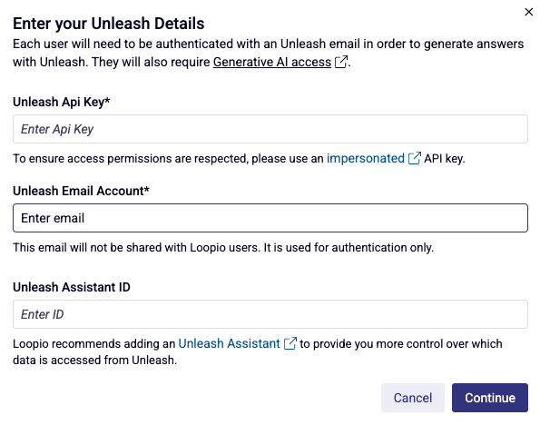 How Do I Set Up the Unleash Connector? – Loopio Help Center